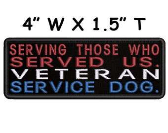 Service Dog Patch - Etsy