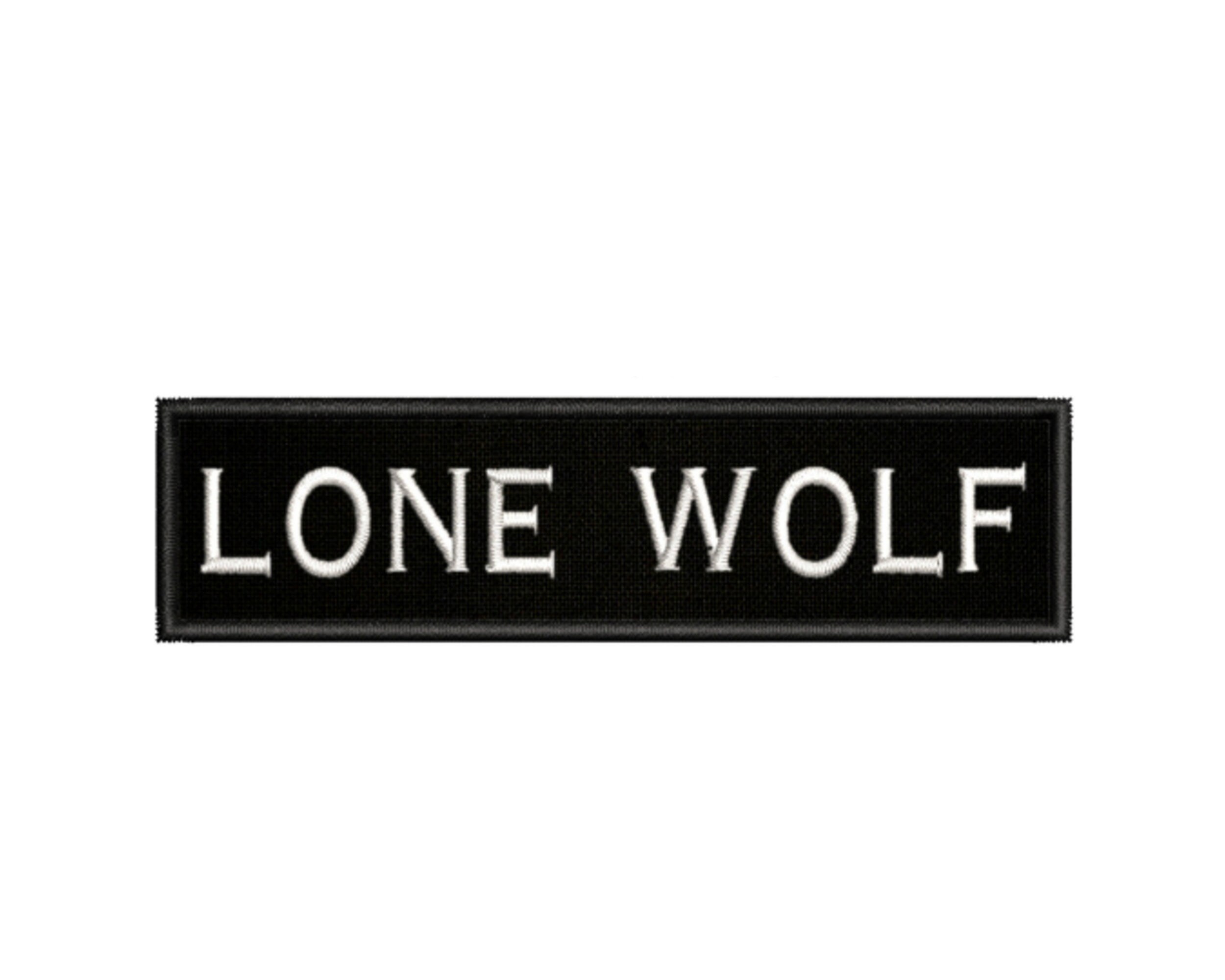 Lone Wolf Patch 4 Embroidered DIY Iron-on Custom - Etsy