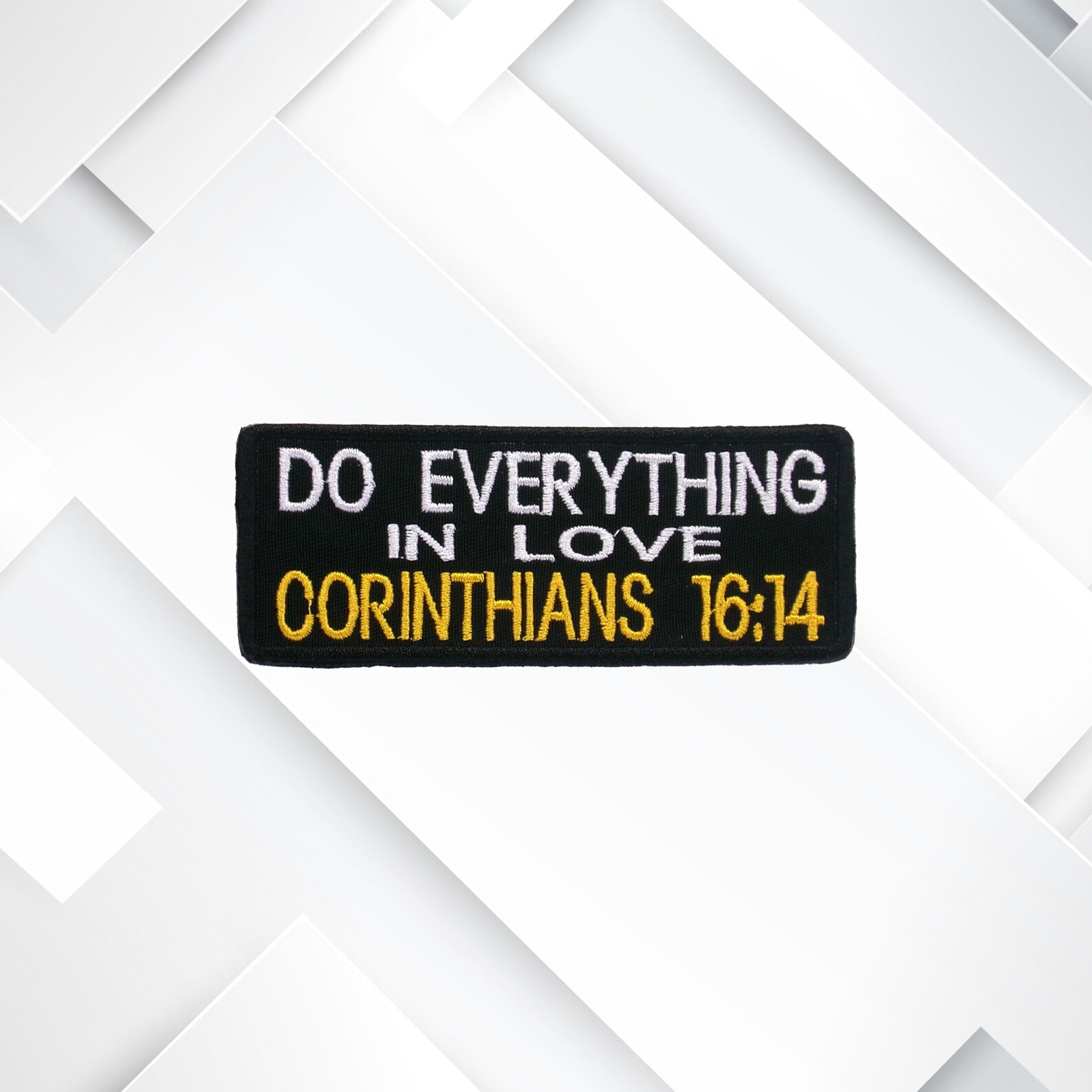 Corinthians 16:14 Patch/bible Verse/iron-on Patch//christian Bikers ...
