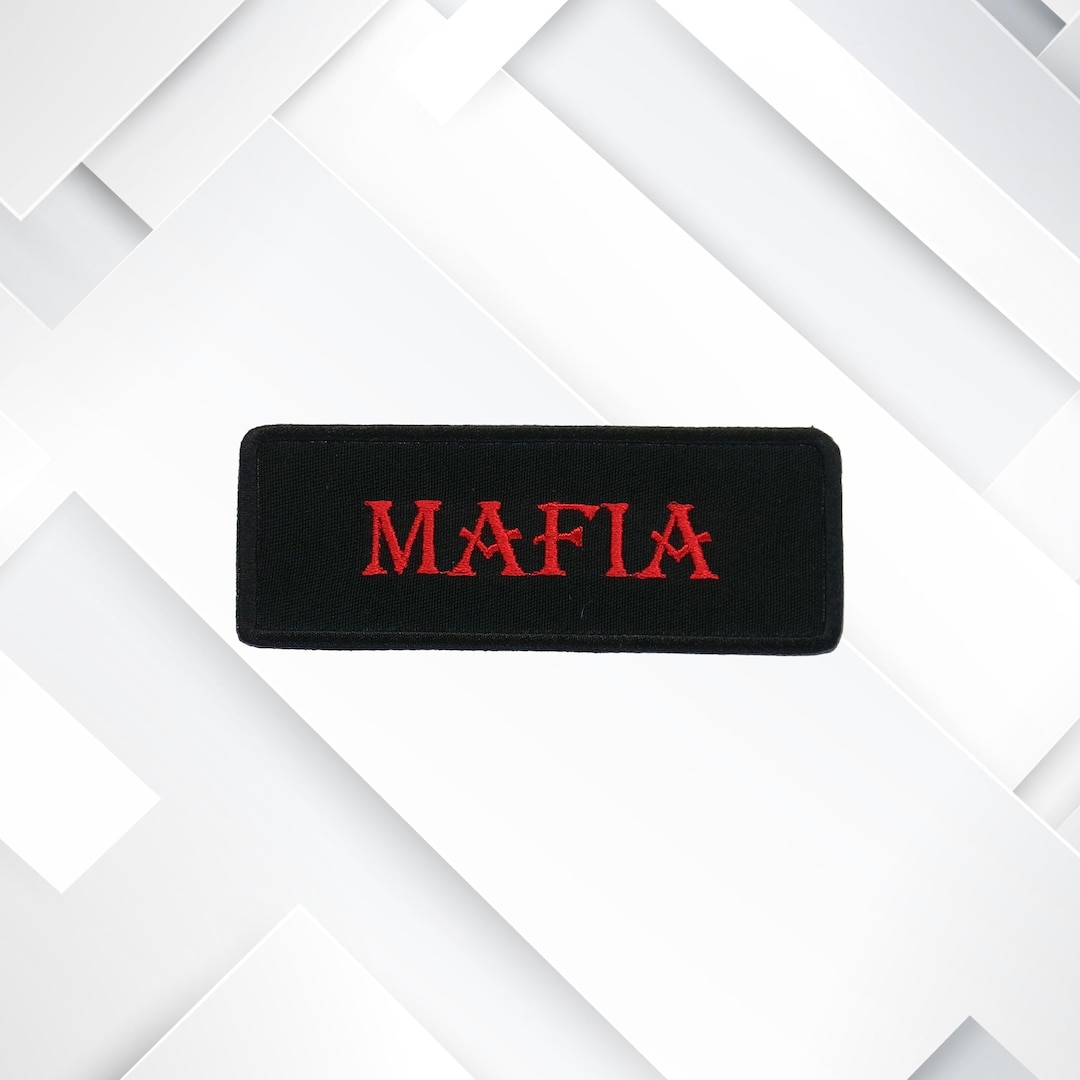 Iron on Mafia Patch Sew-on Embroidered Badge for Jacket, Backpack ...