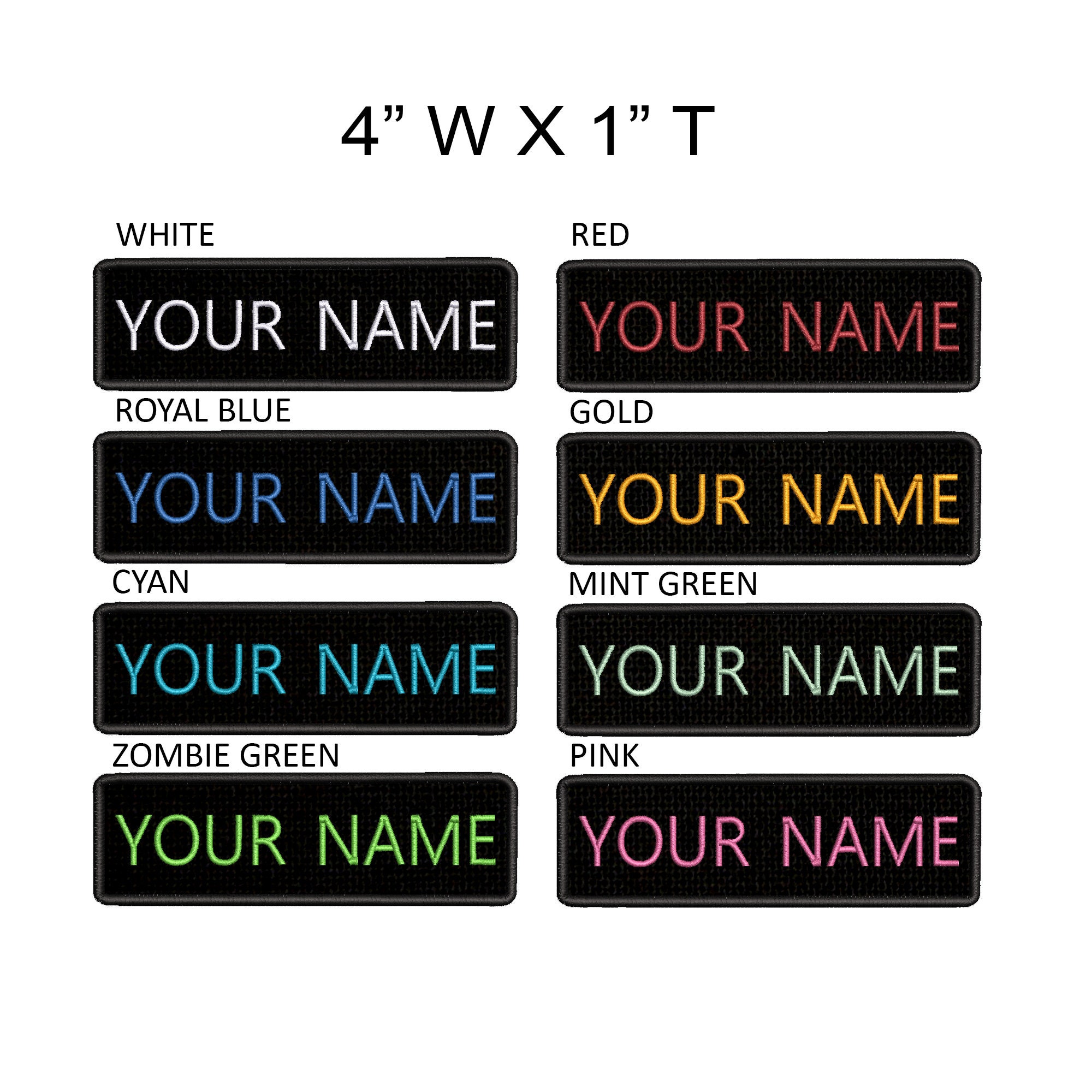 Custom Your Name Personalized Name Tag 4 W X 1 T - Etsy