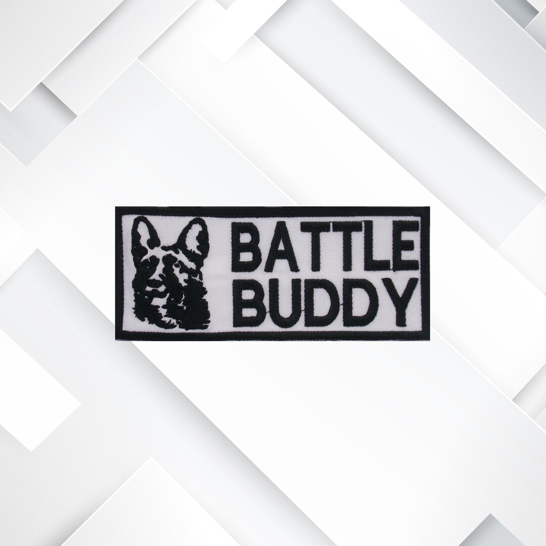 Battle Buddy German Shepherd Breed Patch– Embroidered Iron-on/sew-on ...