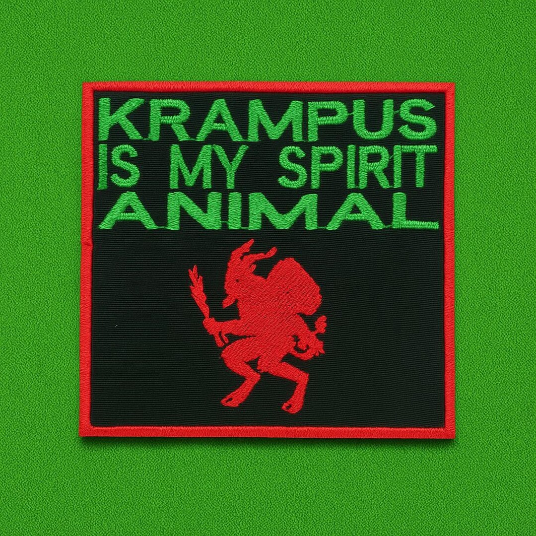 Krampus is My Spirit Animal Patch/christmas Horror Patches/gothic Patch ...