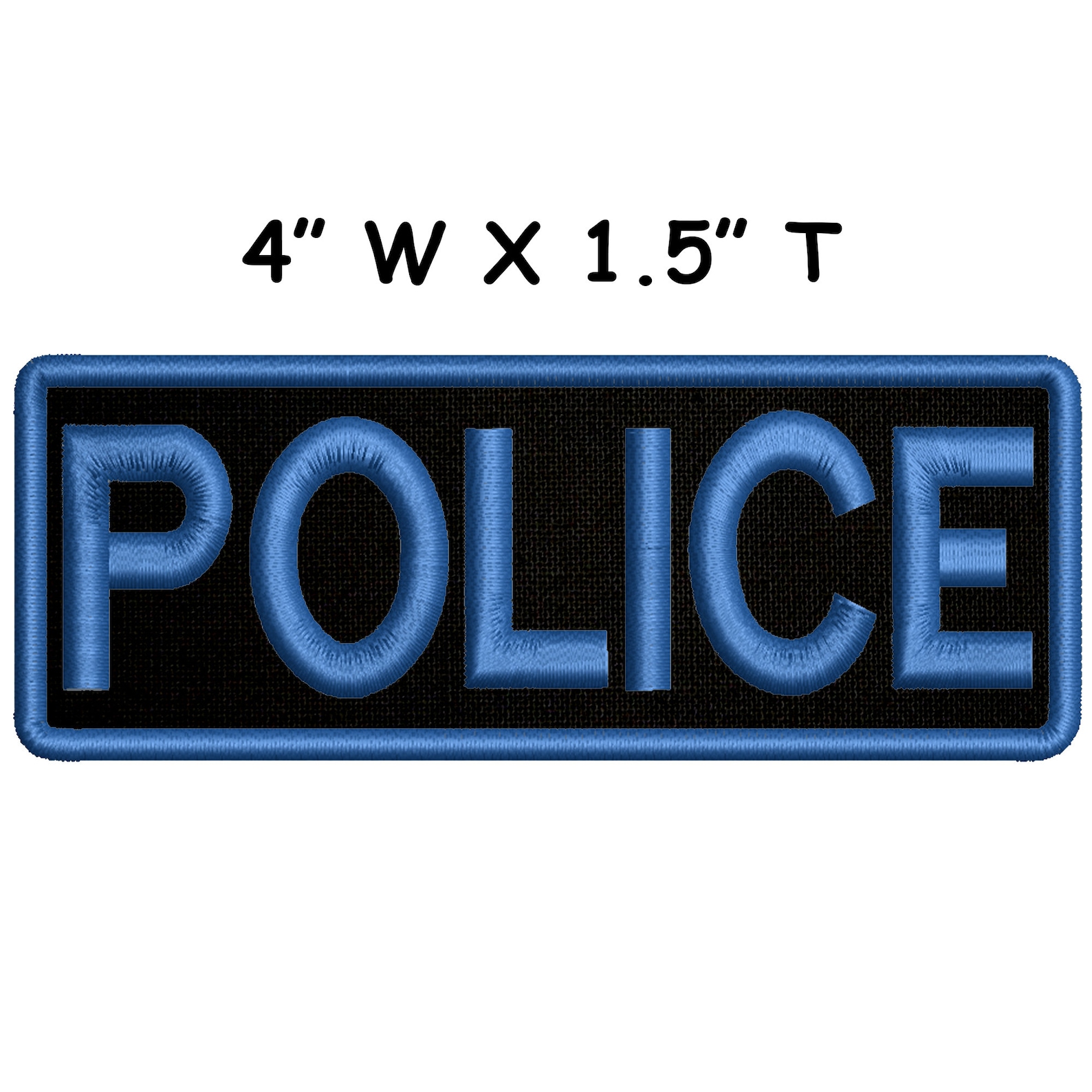 Police Embroidered Patch Iron on Custom Name Badge for Vest | Etsy