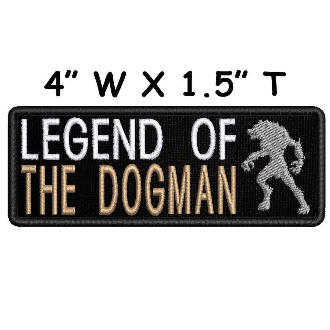 Legend of the Dogman Patch Embroidered DIY Iron-on Custom - Etsy