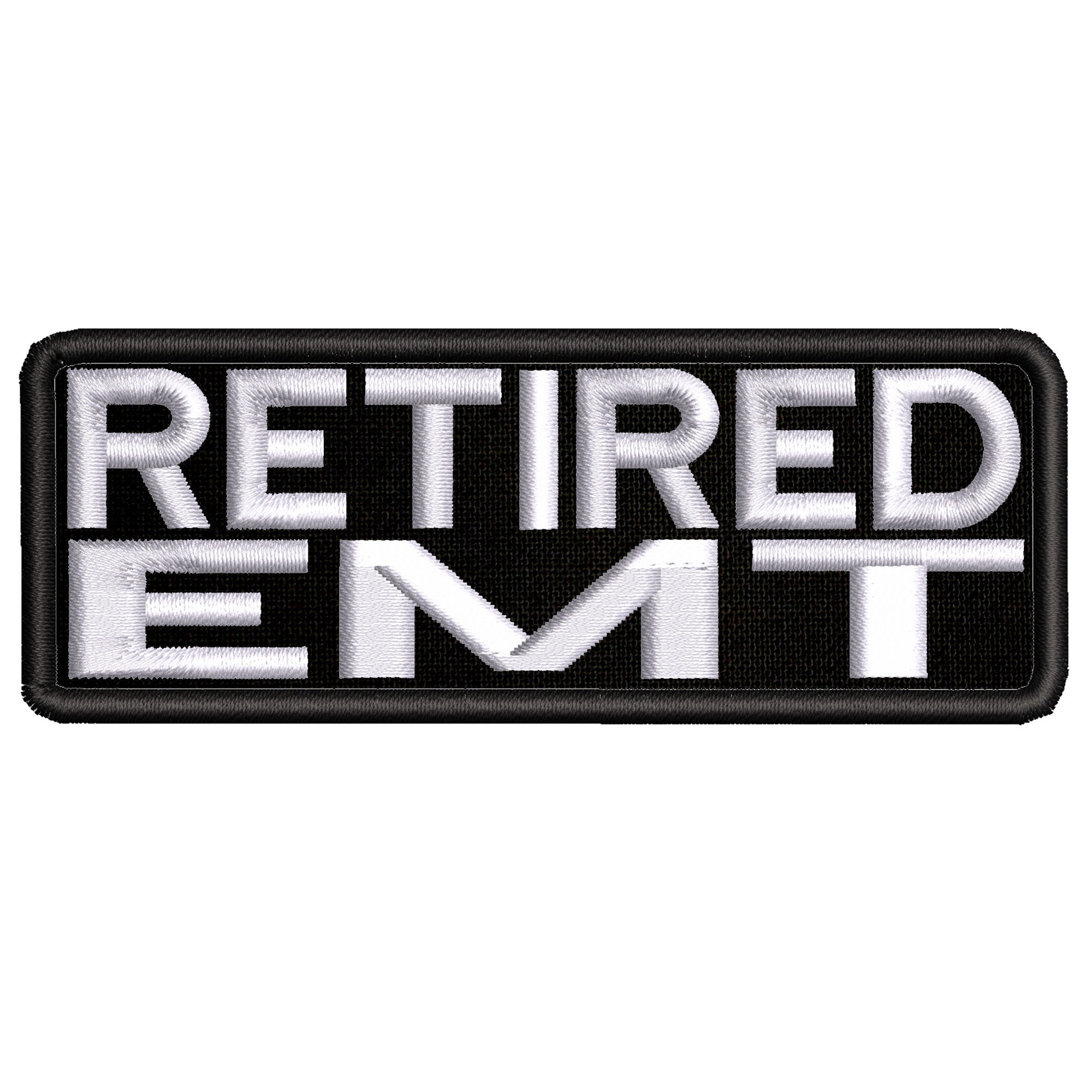 Retired Emt 4 W x 1.5 T Iron-On or Sew-On | Etsy