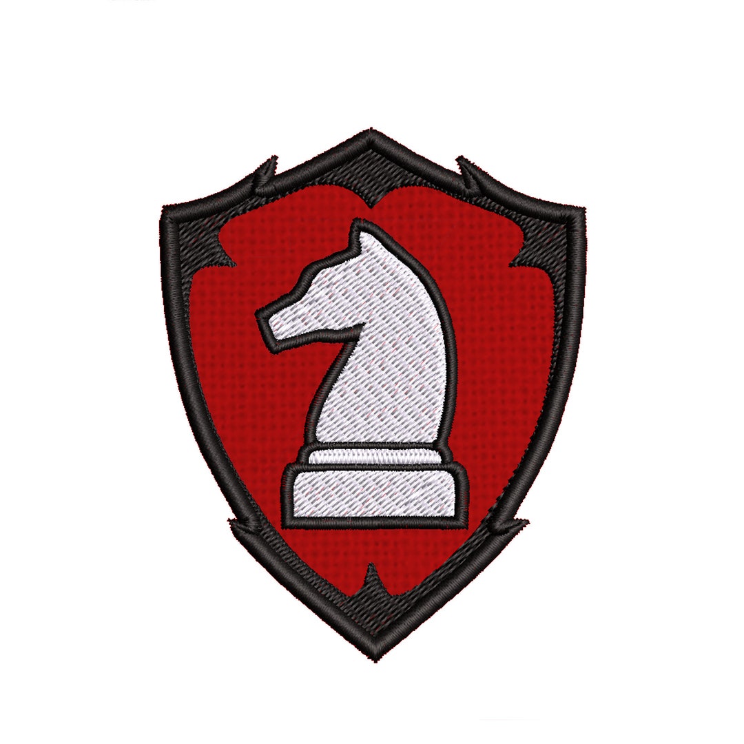 White Knight Chess Piece Embroidered Patch Iron-on/sew-on DIY Applique ...