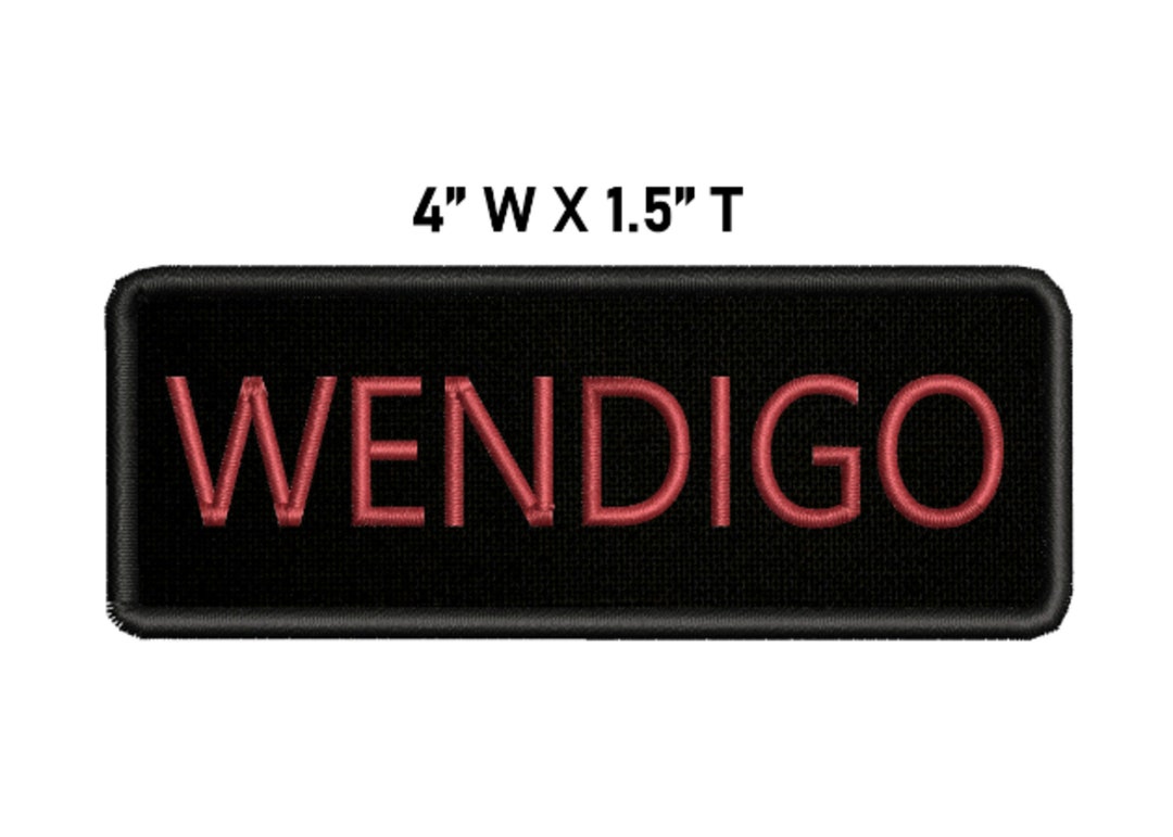 Wendigo Embroidered Patch Iron-on/sew-on/hook Badge Emblem for Vest Jacket Clothing Denim ...