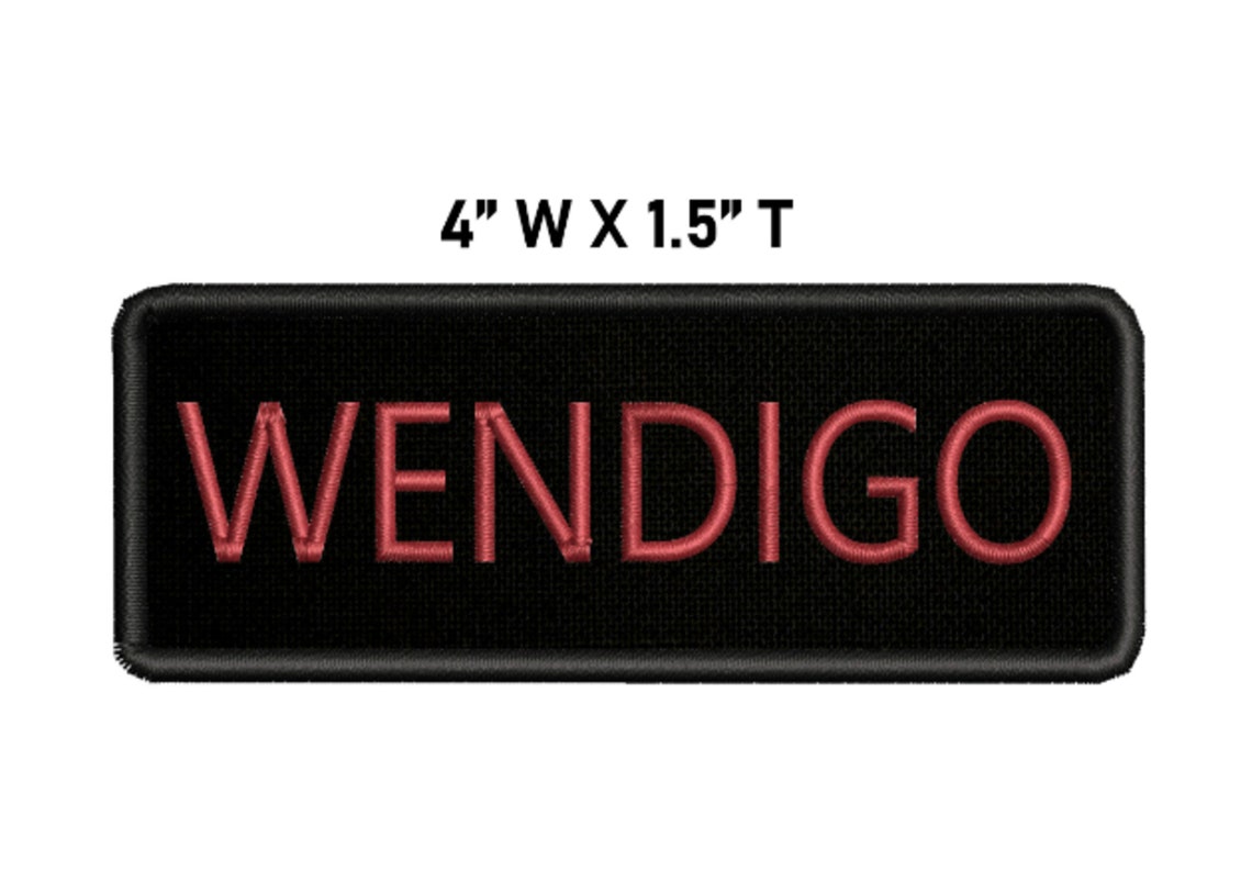 Wendigo Embroidered Patch Iron-on/sew-on/hook Badge Emblem for - Etsy