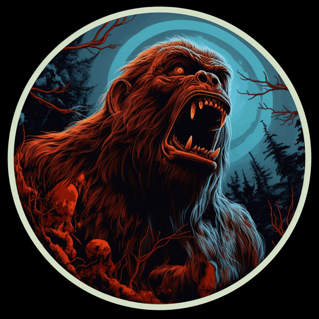 Sasquatch Decal Bigfoot Vinyl Stickers Decals Cryptid Decal - Etsy