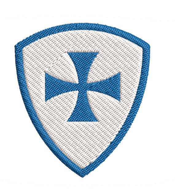 Knights Templars Crest Embroidered Patch Iron on / Sew on | Etsy
