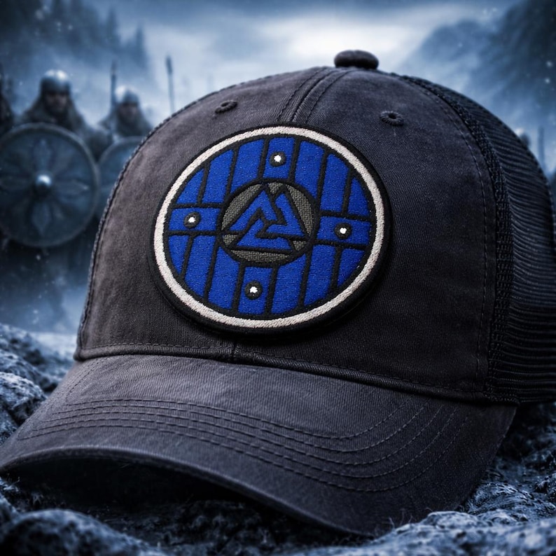 Viking Shield Patch/iron-on Patch/valknut Crest/thor Odin Norse Myths ...