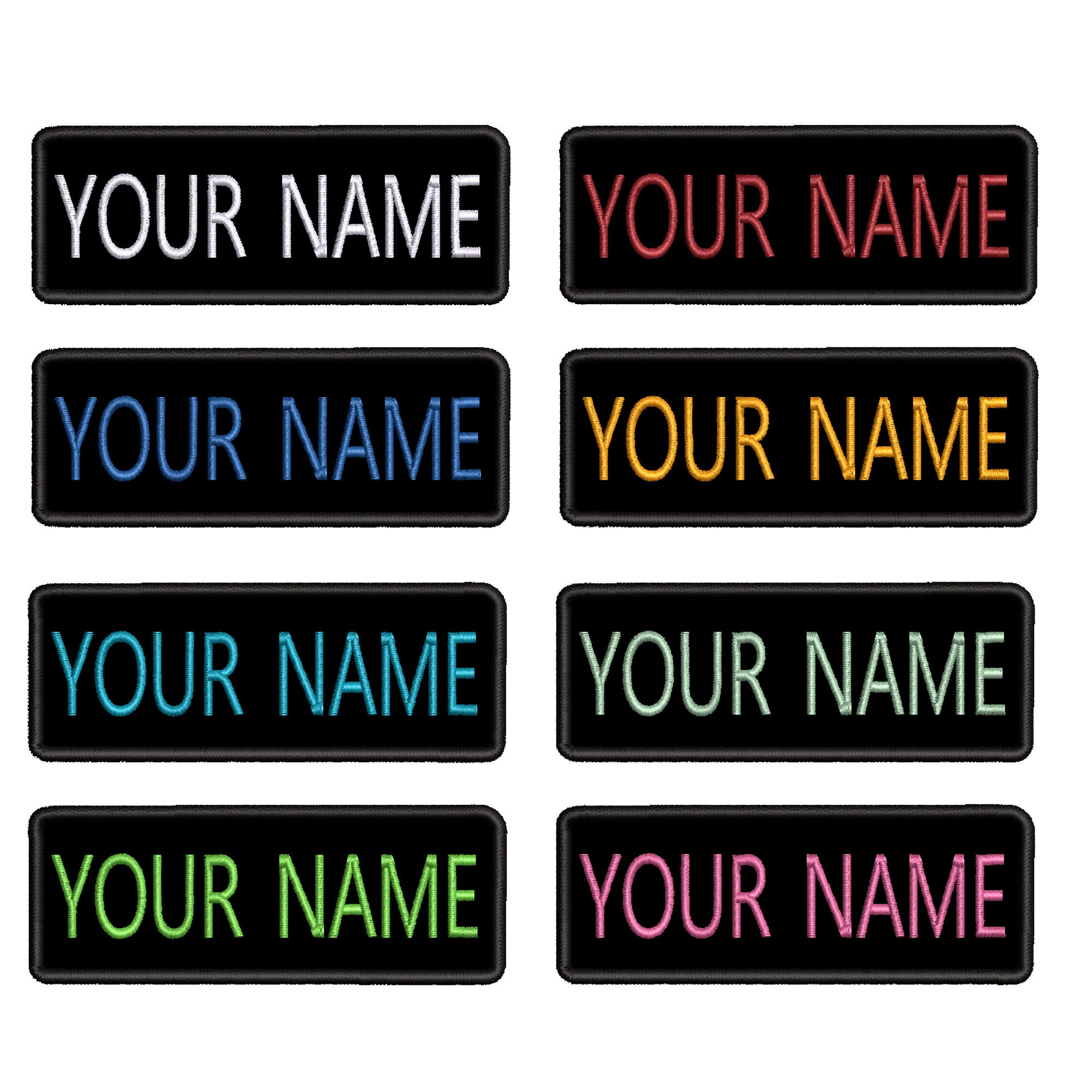 Custom Your Name Personalized Name Tag Patch 4 W X - Etsy