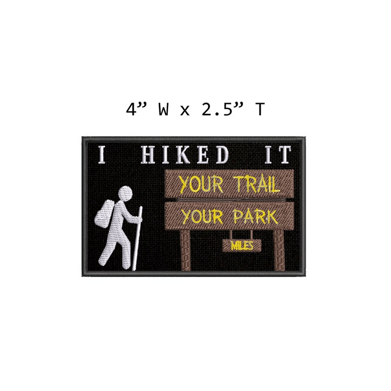 Embroidered Hiking Patch - Etsy