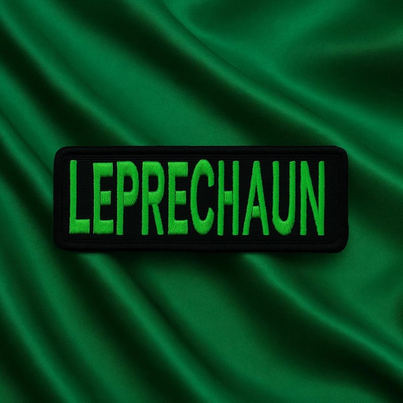 Leprechaun Patch/iron-on Patch/st. Patrick’s Day Green/party Wear ...