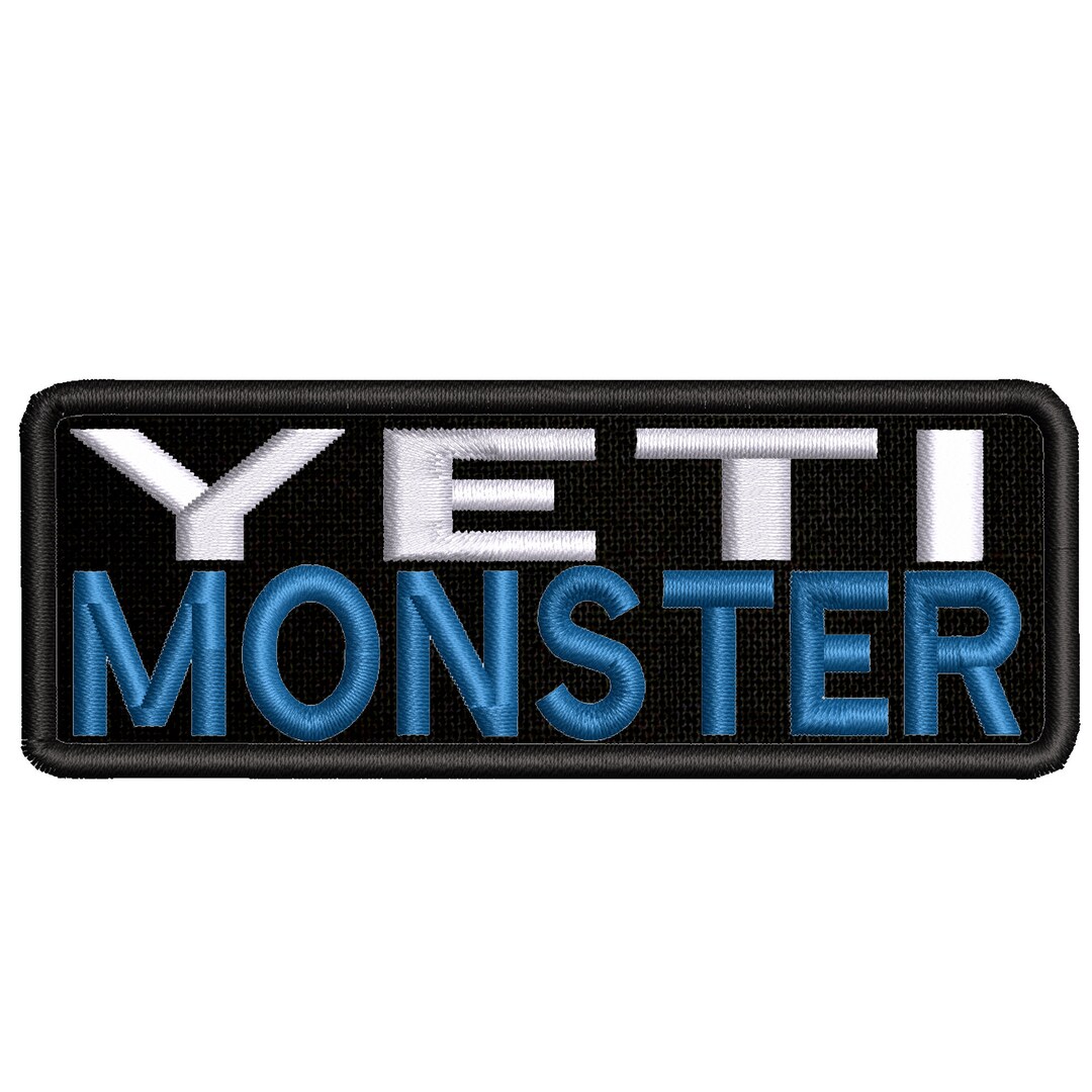 Yeti Monster – Embroidered Iron-on/sew-on Cryptid Patch for Jackets ...