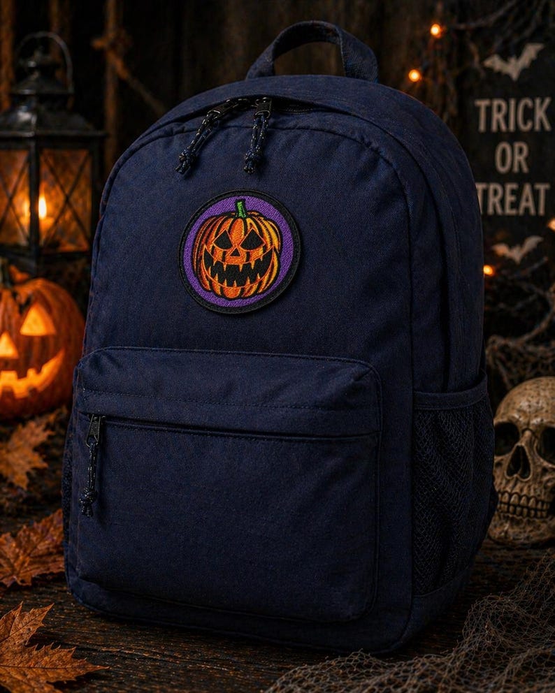 Scary Pumpkin Patch/iron-on Patch/halloween Costume Decor/evil Jack-o ...