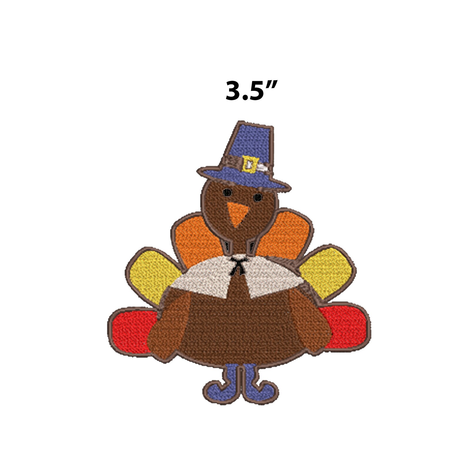 Turkey Patch – Thanksgiving Cartoon Embroidered Iron-on Sew-on Badge ...
