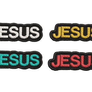 Jesus Patch – Embroidered Iron-on/sew-on Uplifting, Inspiring Christian ...