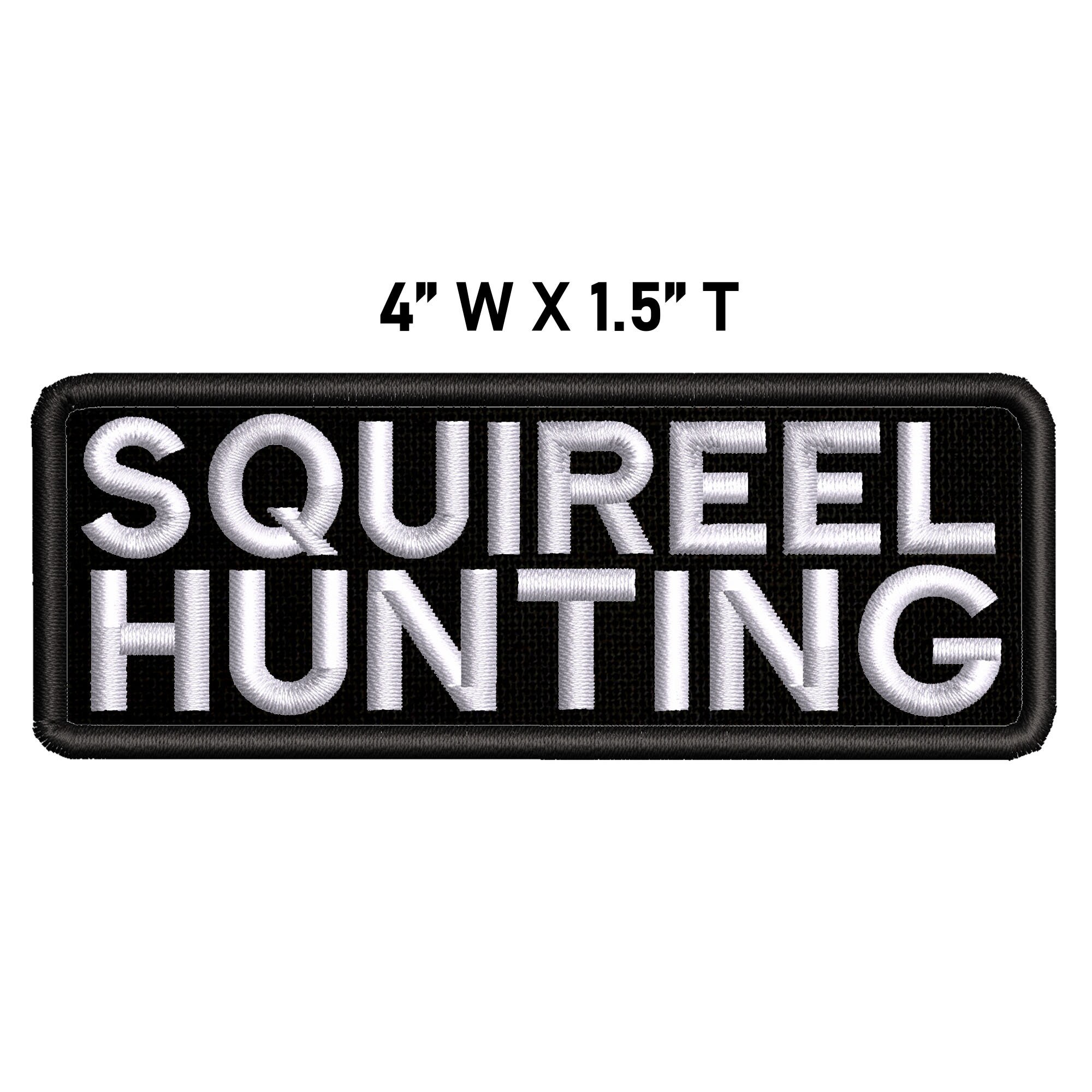 Squirrel Hunting Embroidered Patch Iron / Sew-On Decorative | Etsy