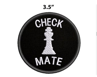 Chess Patch Chess Embroidered Patch Iron-on - Etsy