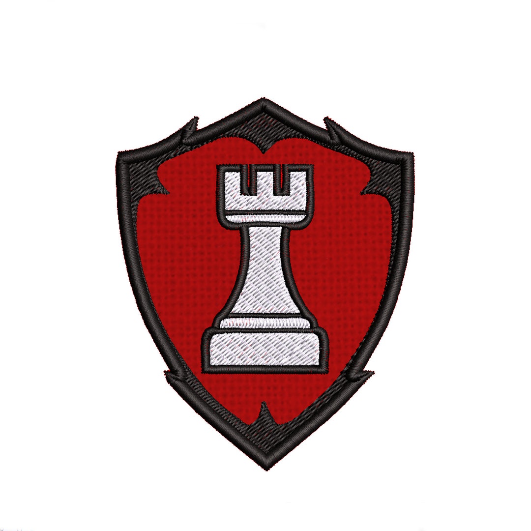 White Rook Chess Piece Embroidered Patch Iron-on/sew-on DIY - Etsy