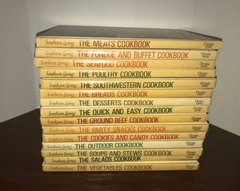 Vintage Cookbooks 1970's Southern Living Cookbook Library of 21 ...