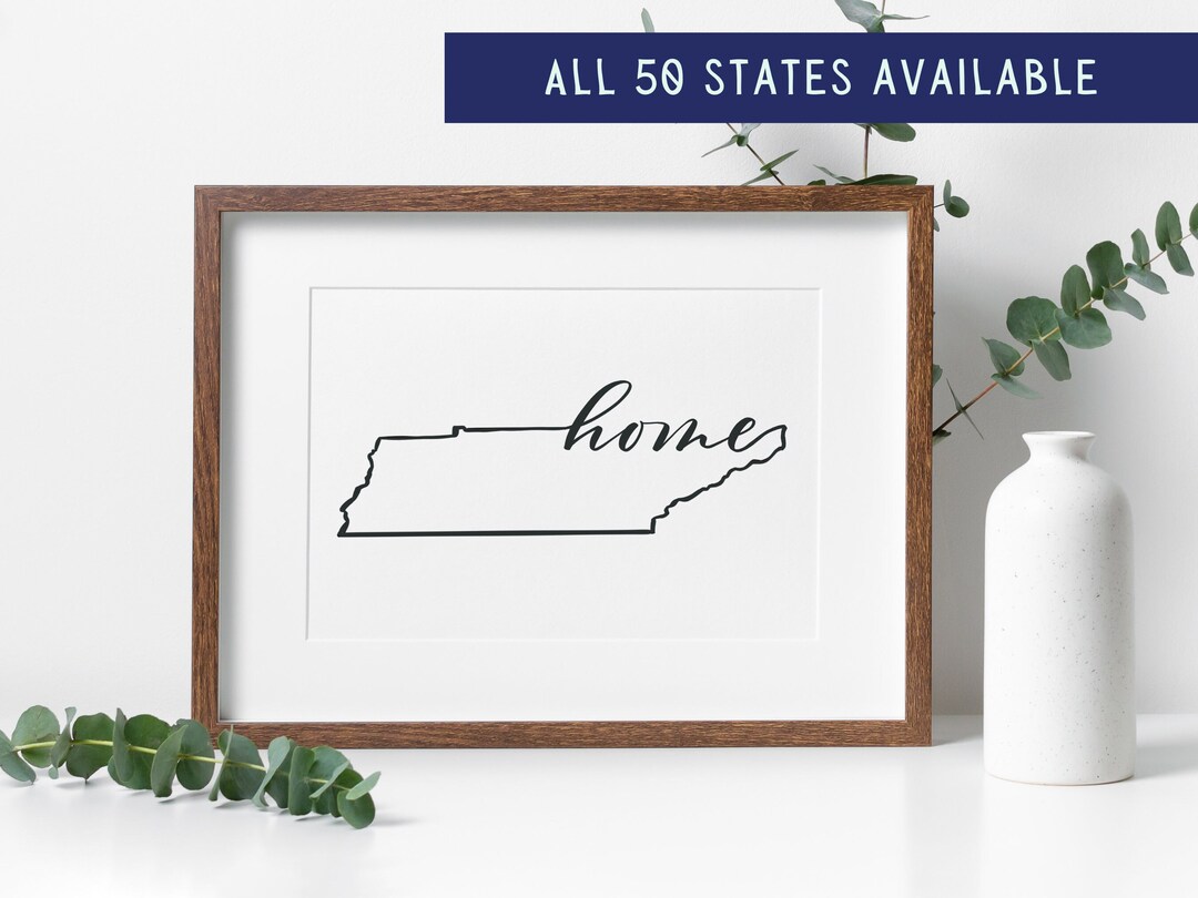 Tennessee Gift State of Tennessee Wall Art Tennessee Gift Tennessee Art ...