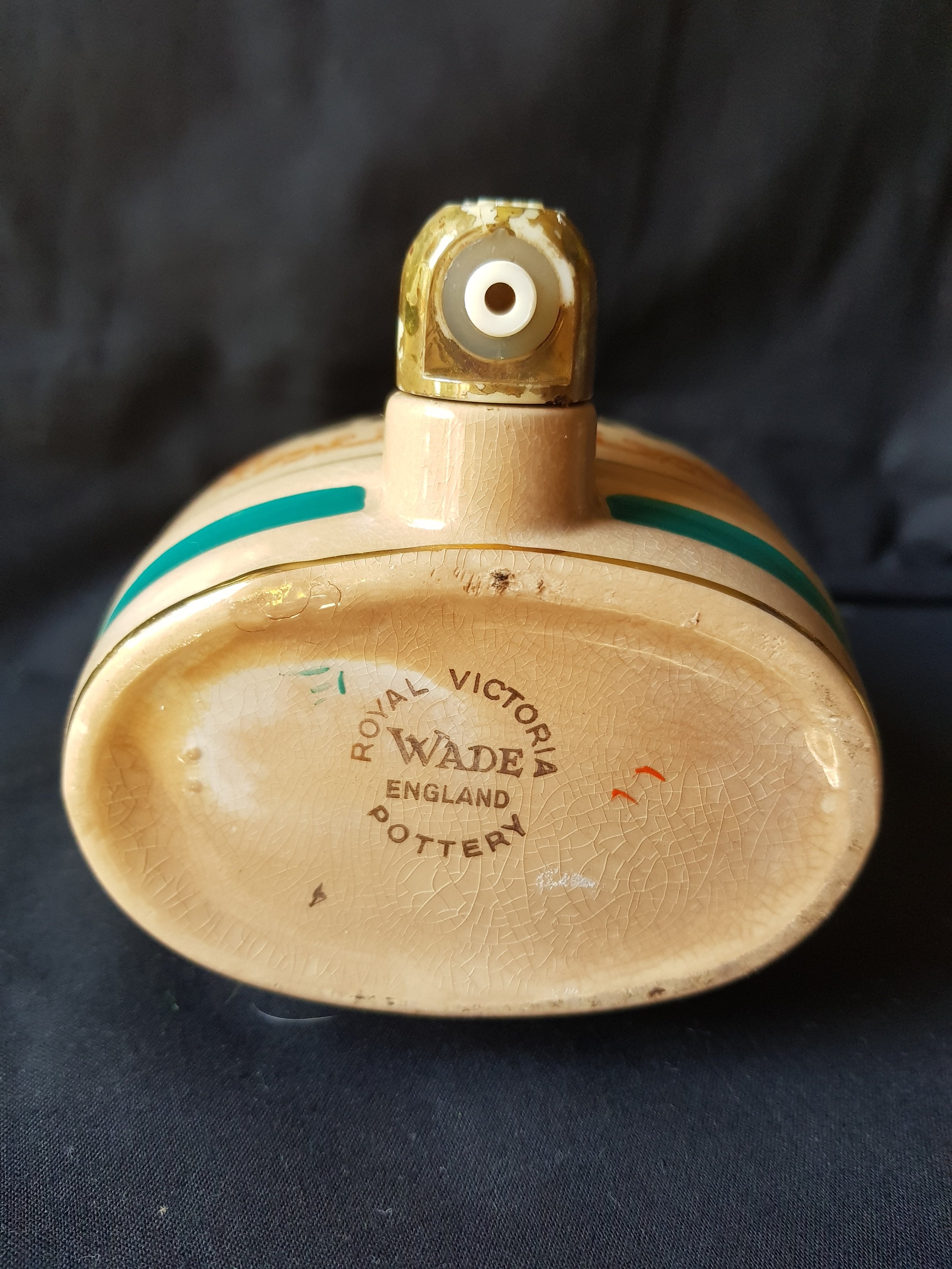 B2 Vintage Wade Royal Victoria Pottery Sherry Barrel Decanter W & A ...