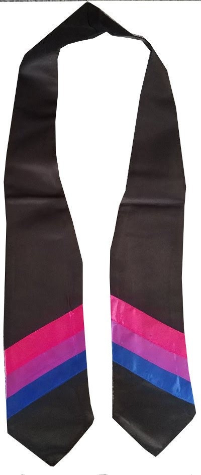 Bisexual Bi Graduation Honor Stole Graduate Choir Sash Clergy LGBT ...