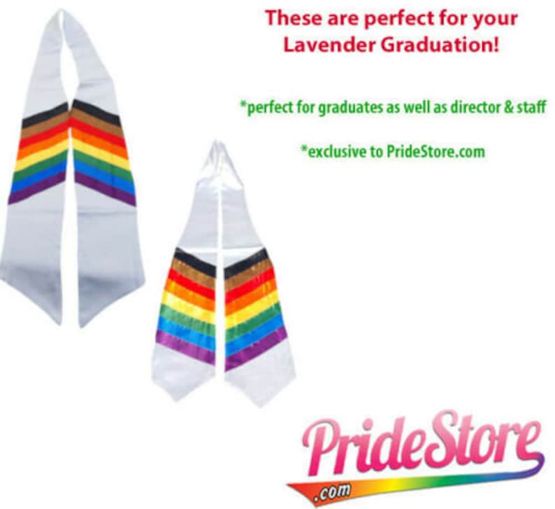Philadelphia Rainbow LGBTQ Graduation Honor Stole Graduate Choir Sash ...
