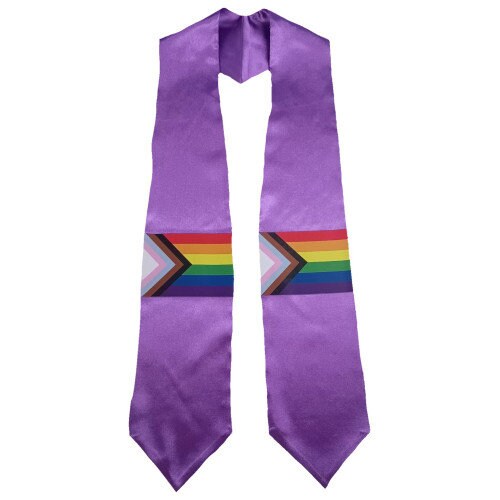 Progress Pride Rainbow LGBTQ Graduation Honor Stole Graduate Choir Sash ...