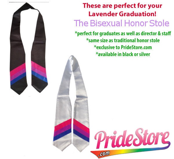 Bisexual Bi Graduation Honor Stole Graduate Choir Sash Clergy LGBT ...