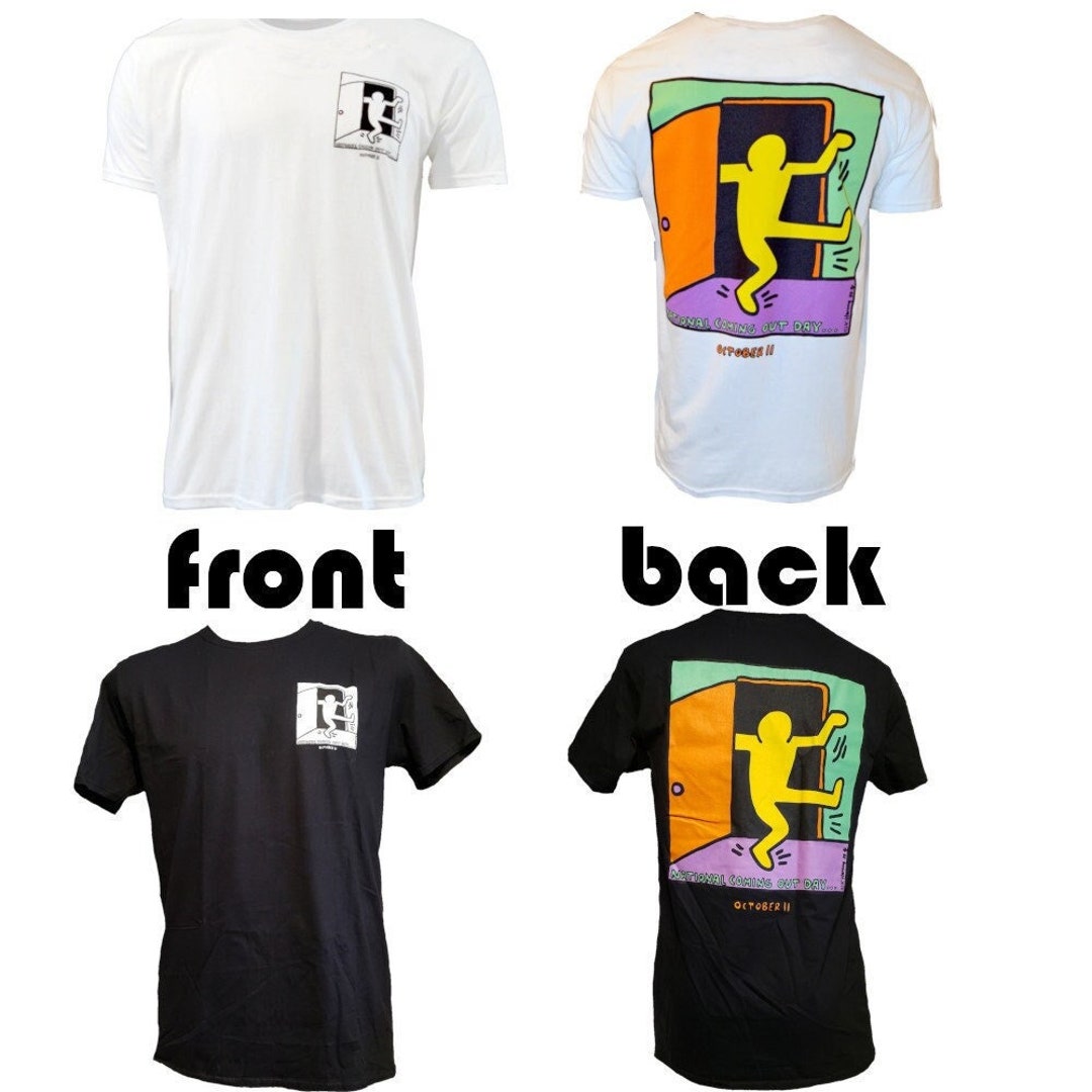National Coming Out Day T-shirts Fitted White Black Tee Shirts Gay LGBT ...