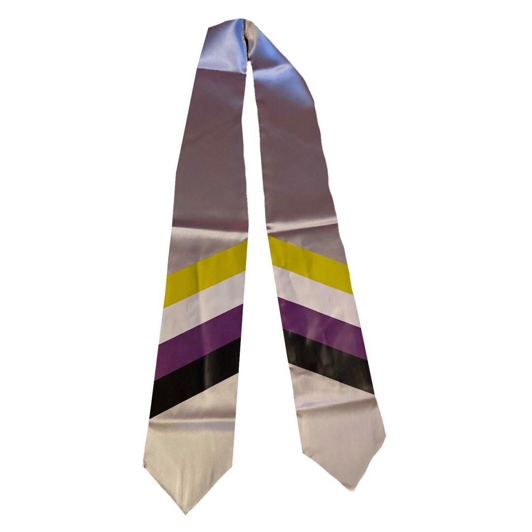 Non-binary Pride LGBTQ Graduation Honor Stole Queer Graduate Choir Sash ...