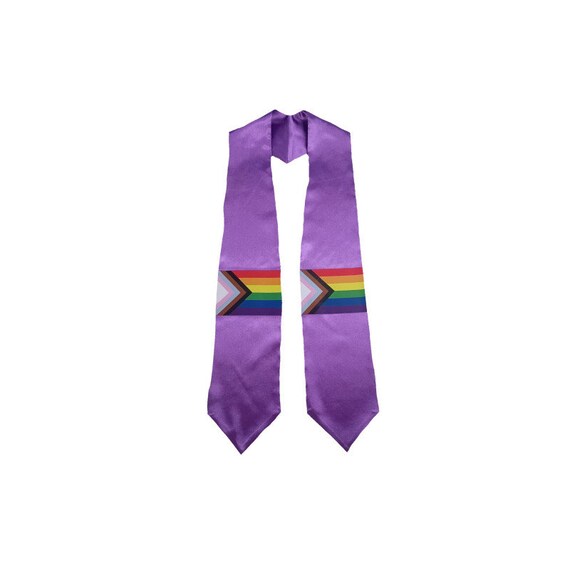 Progress Pride Rainbow LGBTQ Graduation Honor Stole Graduate - Etsy