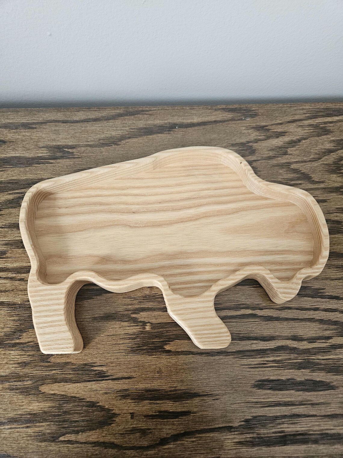 Wooden Buffalo Tray || Bison Organizer || Small Organizer, Catch-all ...