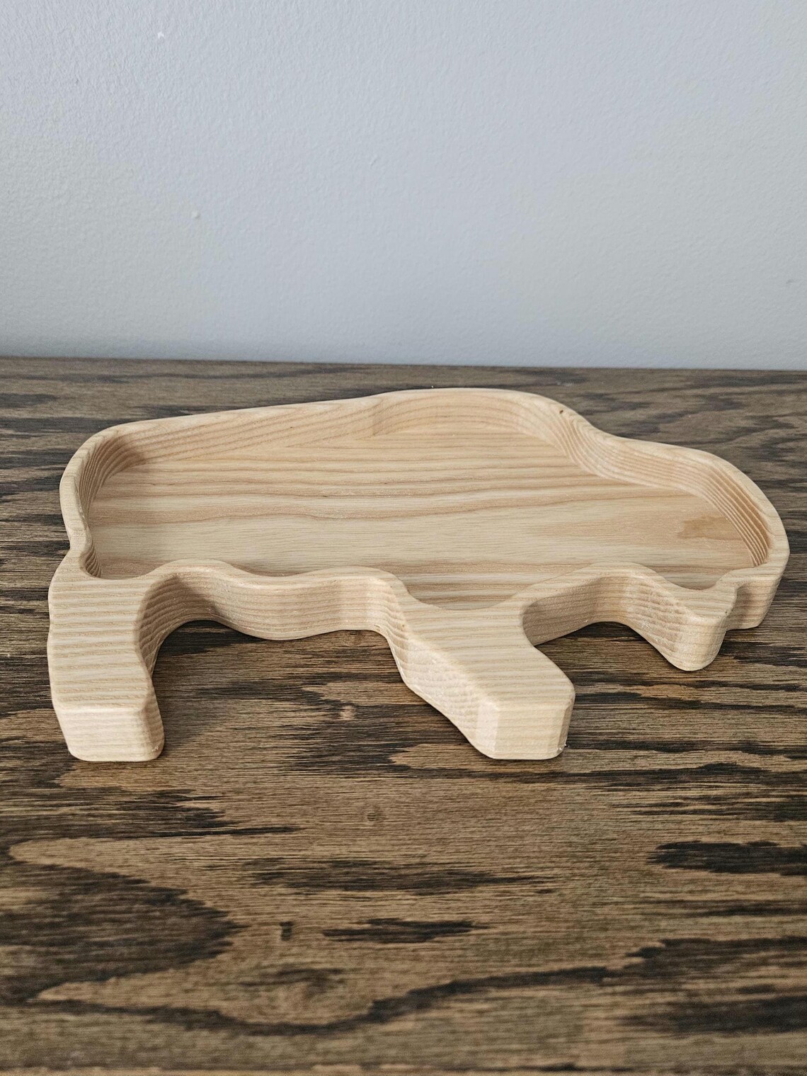 Wooden Buffalo Tray || Bison Organizer || Small Organizer, Catch-all ...
