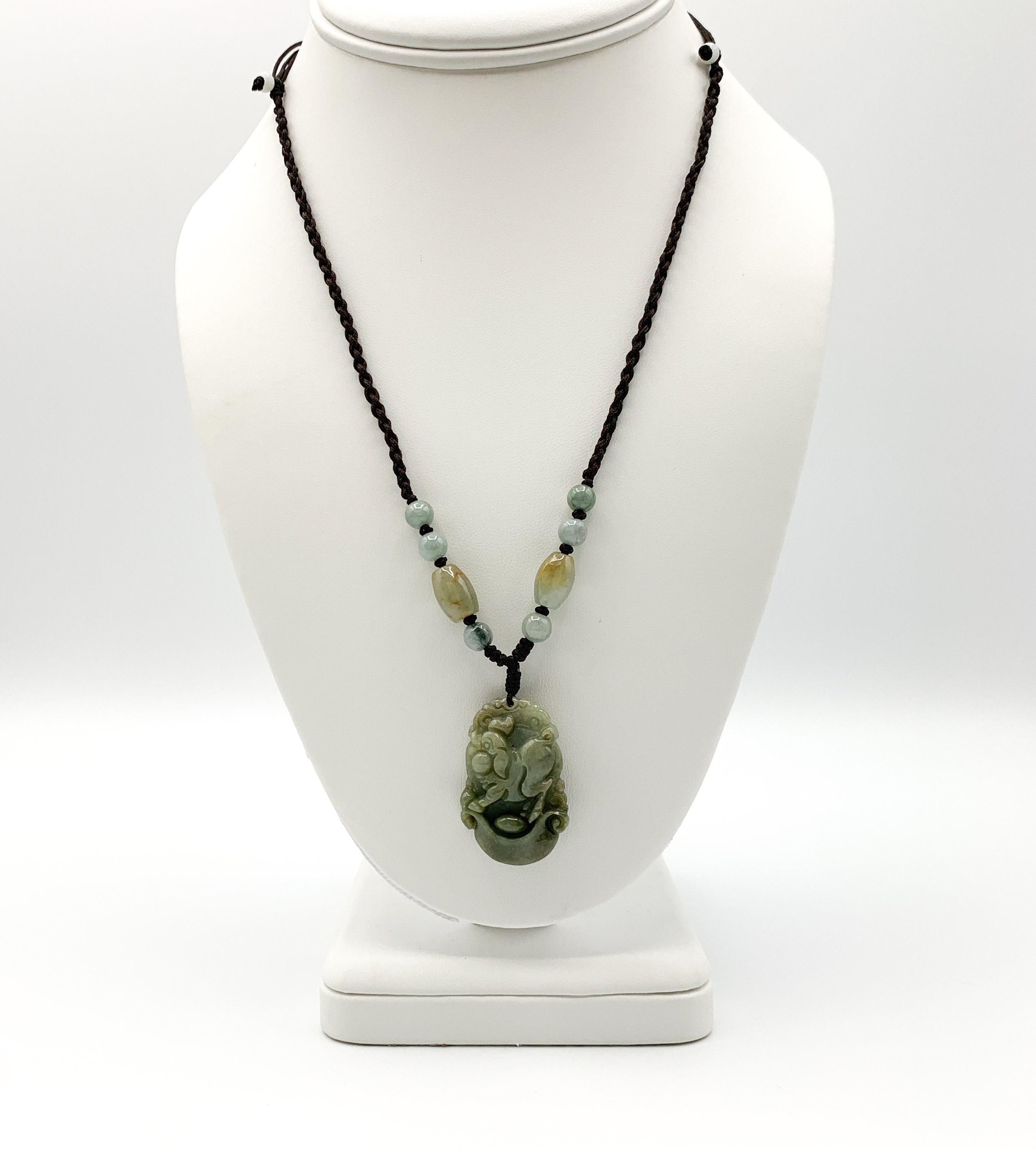 Jadeite Jade Pig Boar Chinese Zodiac Carved Rustic Pendant - Etsy