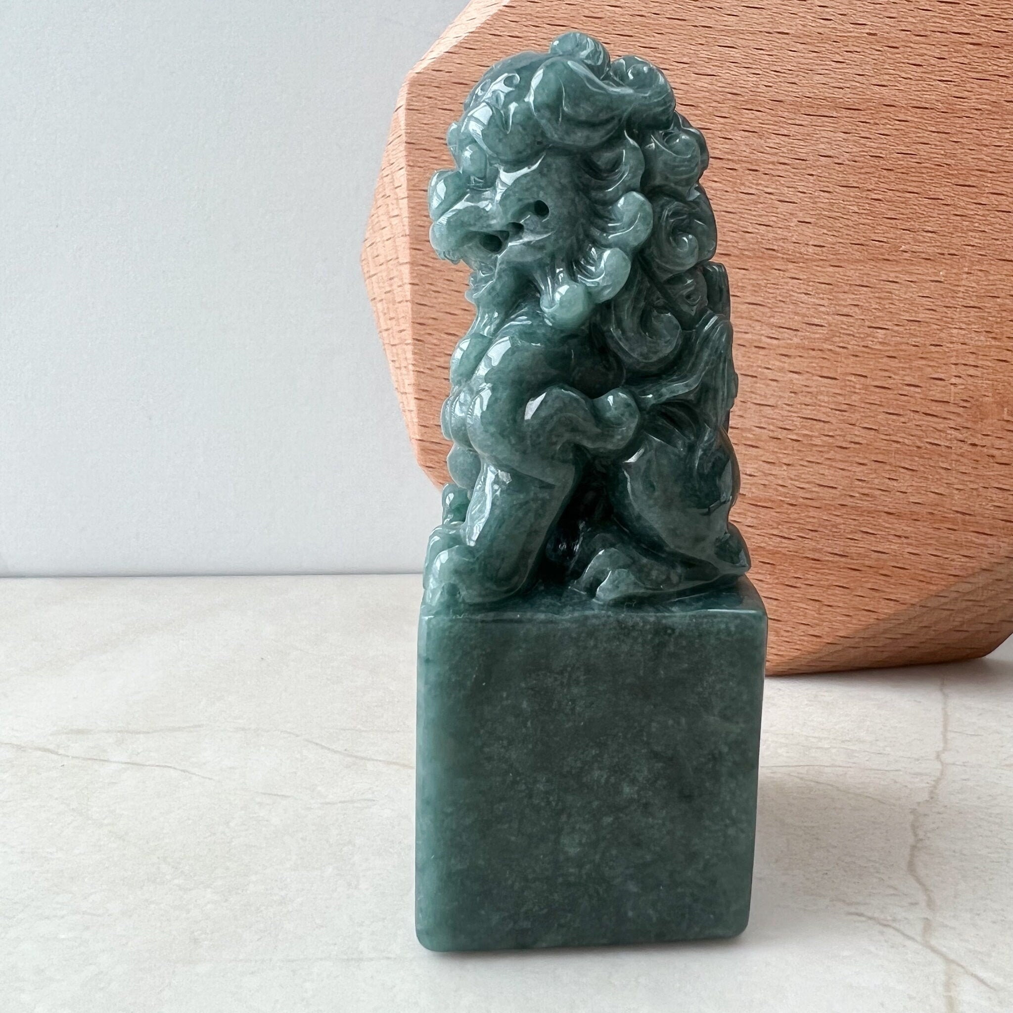 Jadeite Jade Lion Foo Dog Chinese Guardian Lion Chinese - Etsy