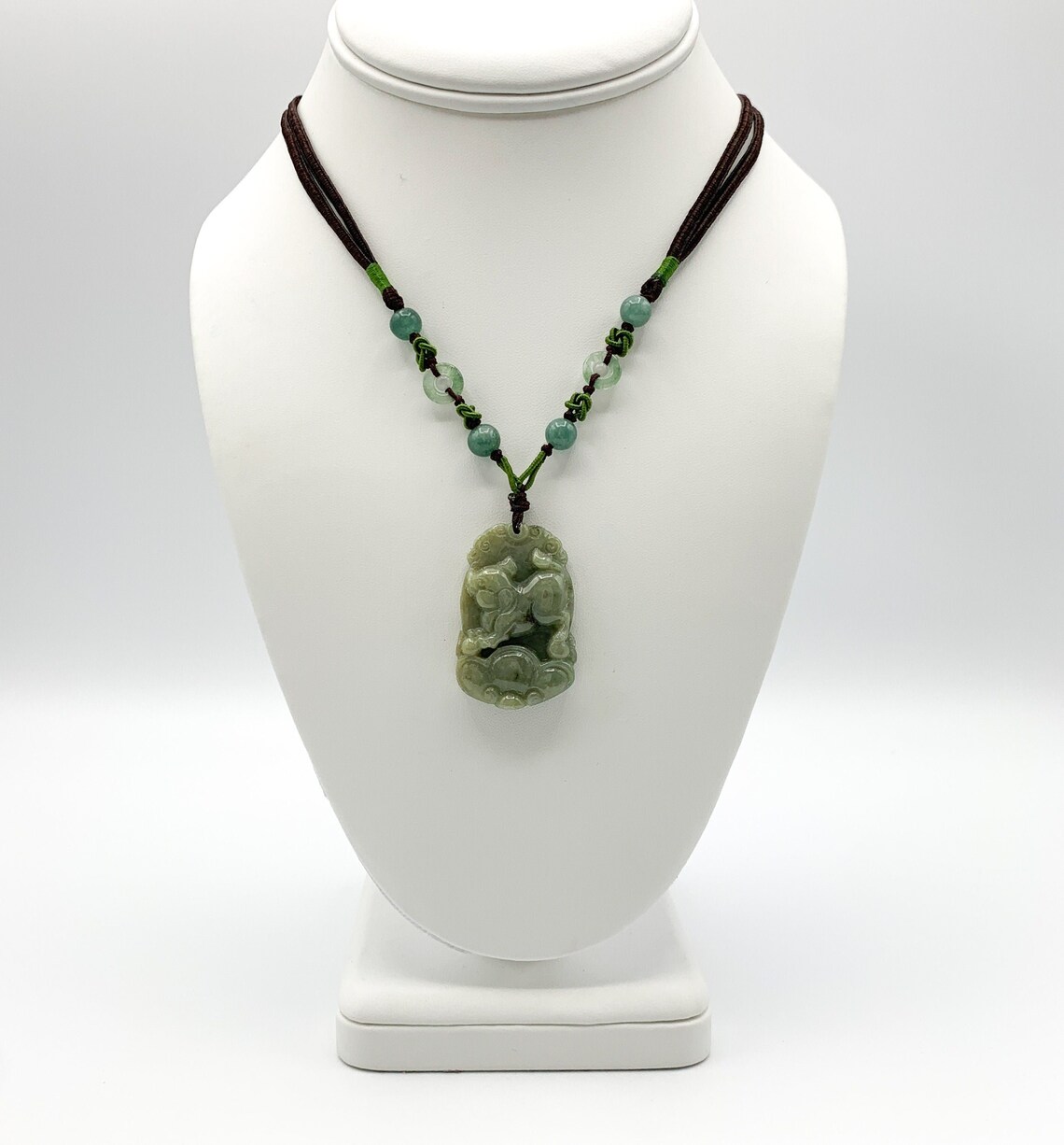 Jadeite Jade Pig Boar Chinese Zodiac Carved Pendant Necklace - Etsy