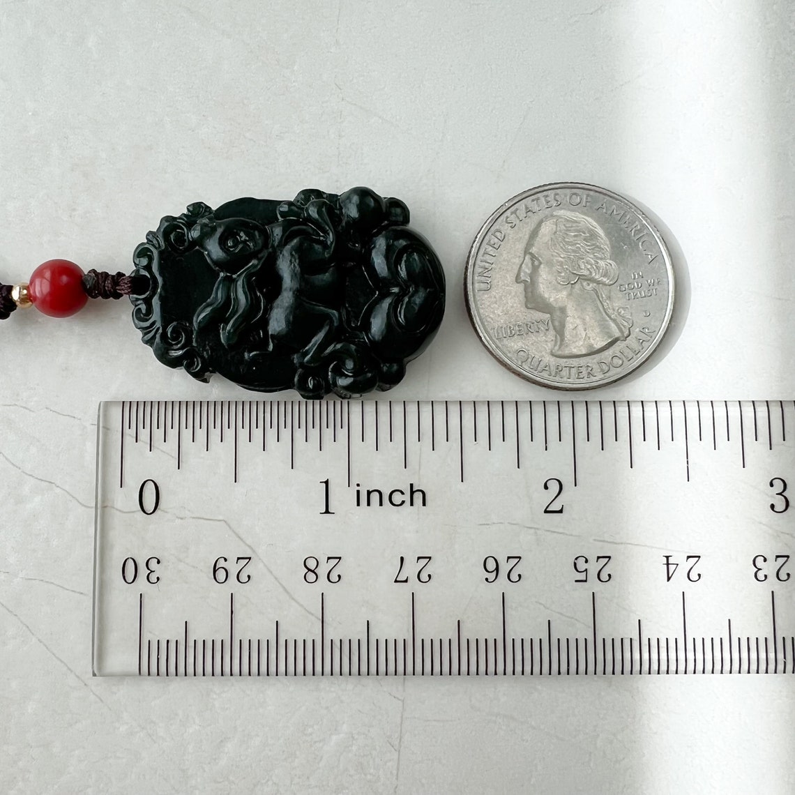 Dark Green Jade Nephrite Jade Rabbit Chinese Zodiac Carved - Etsy