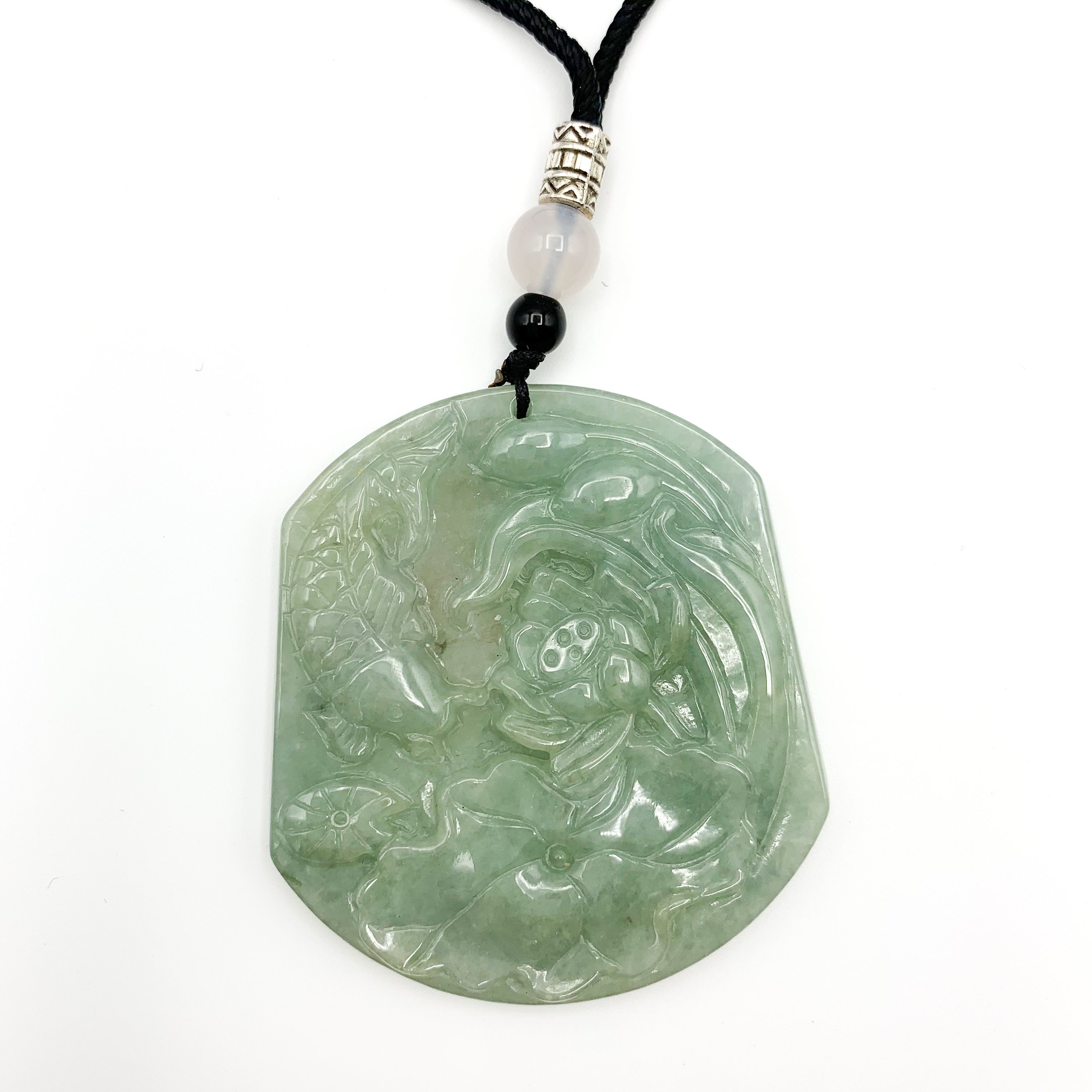 Jadeite Jade Fish Chinese Carved Pendant Fish Pendant Fish - Etsy UK