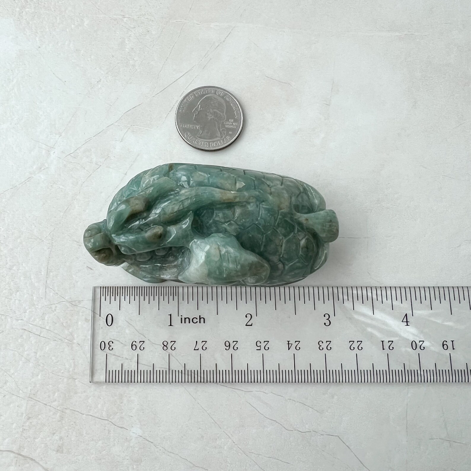 Jadeite Jade Dragon Turtle Chinese Zodiac Hand Carved Feng - Etsy