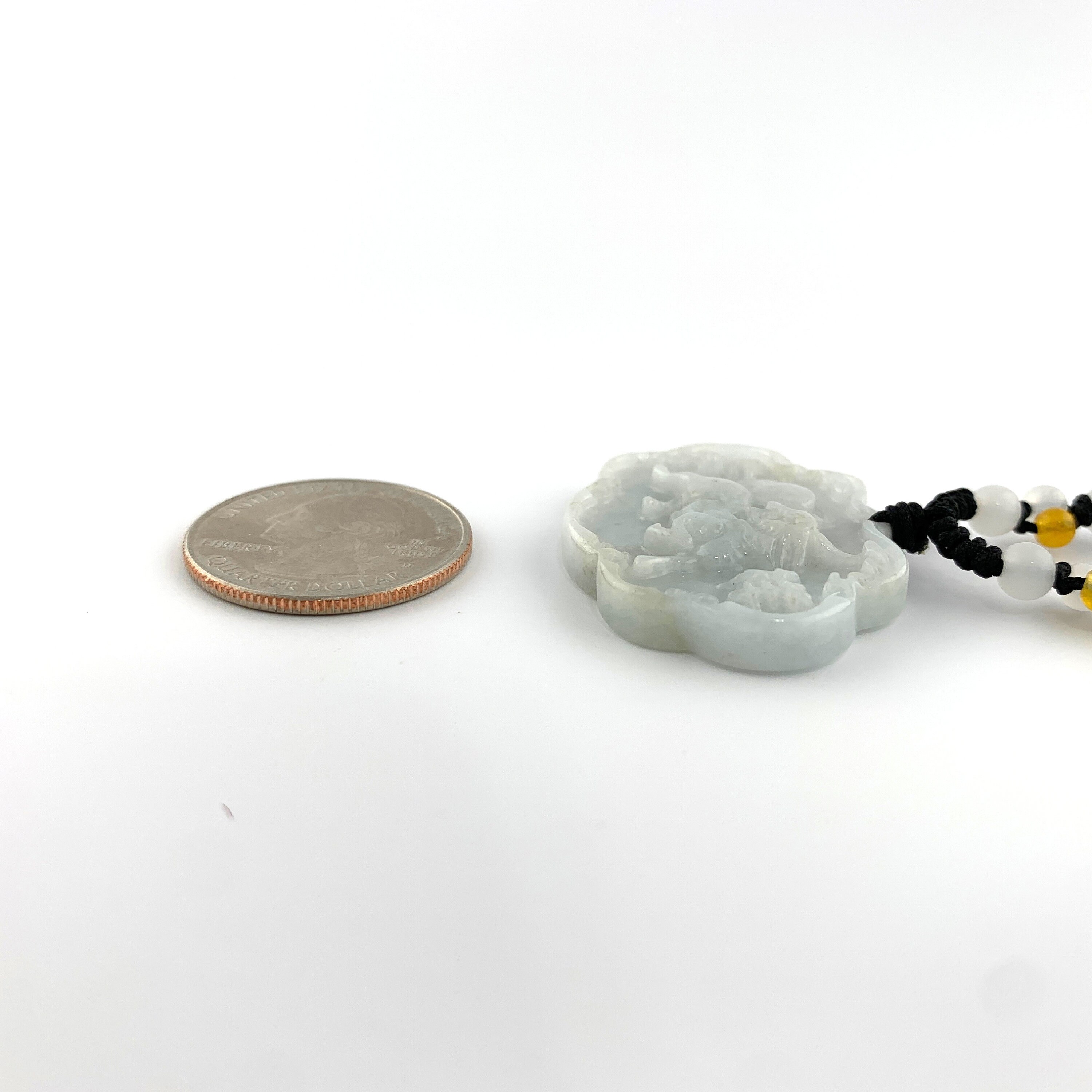 Jadeite Jade Longevity Lock Carved Necklace | Etsy