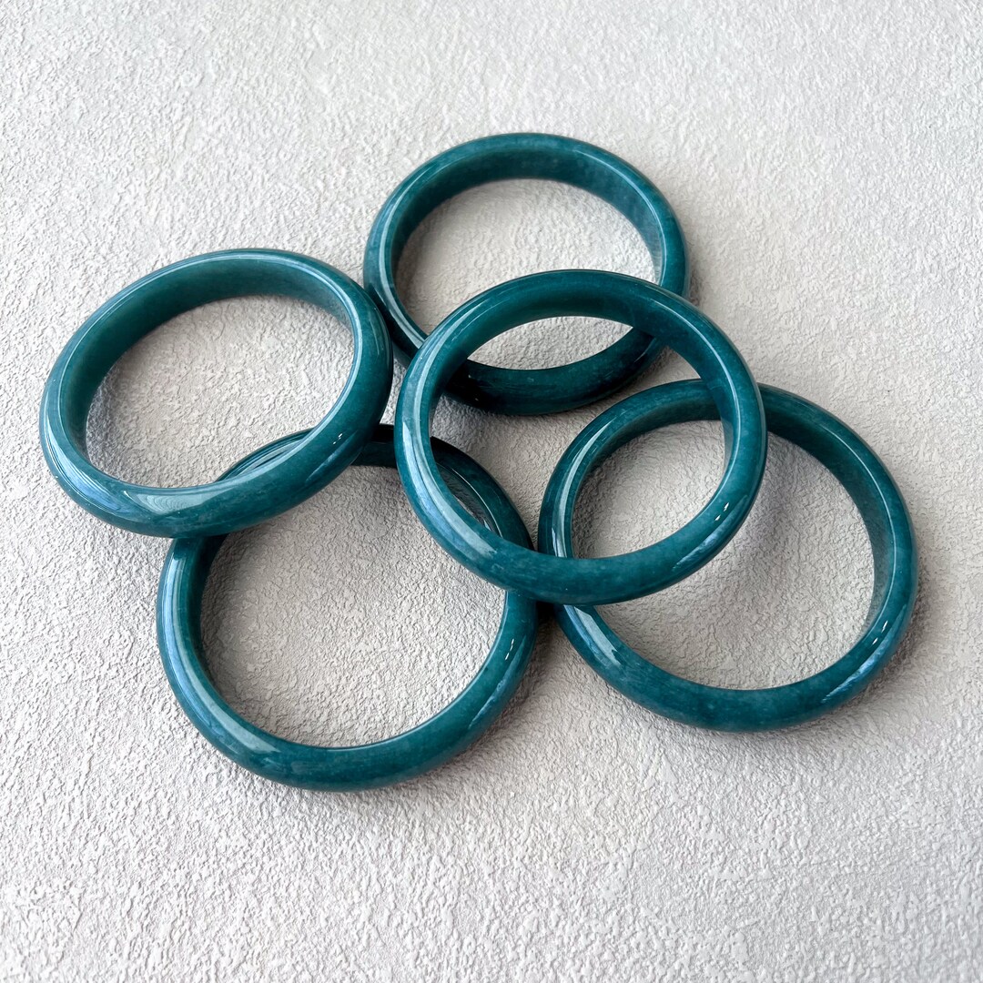 Blue Green Jadeite Jade Bangle, Grade A Jadeite Jade, SHWQ-0124 ...