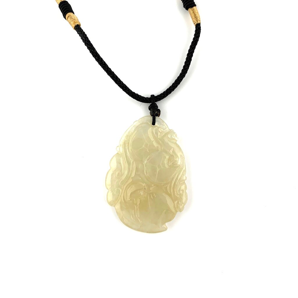 Jadeite Jade Translucent Lucky Ruyi Pendant Hand Carved | Etsy