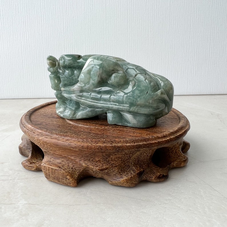 Jadeite Jade Dragon Turtle Chinese Zodiac Hand Carved Feng - Etsy