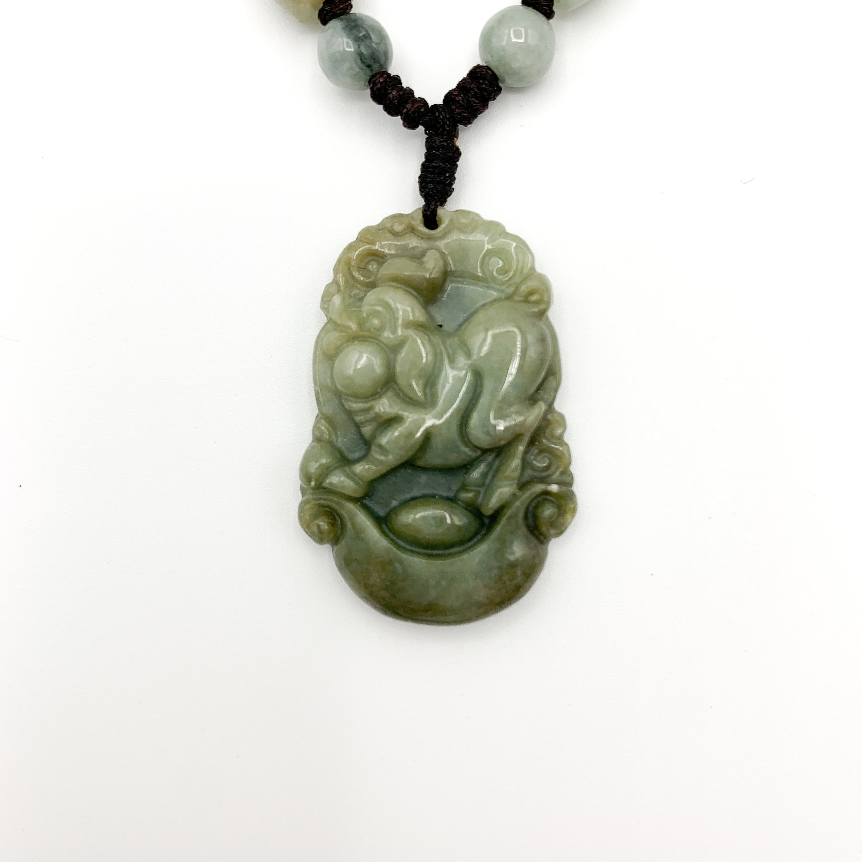 Jadeite Jade Pig Boar Chinese Zodiac Carved Rustic Pendant - Etsy