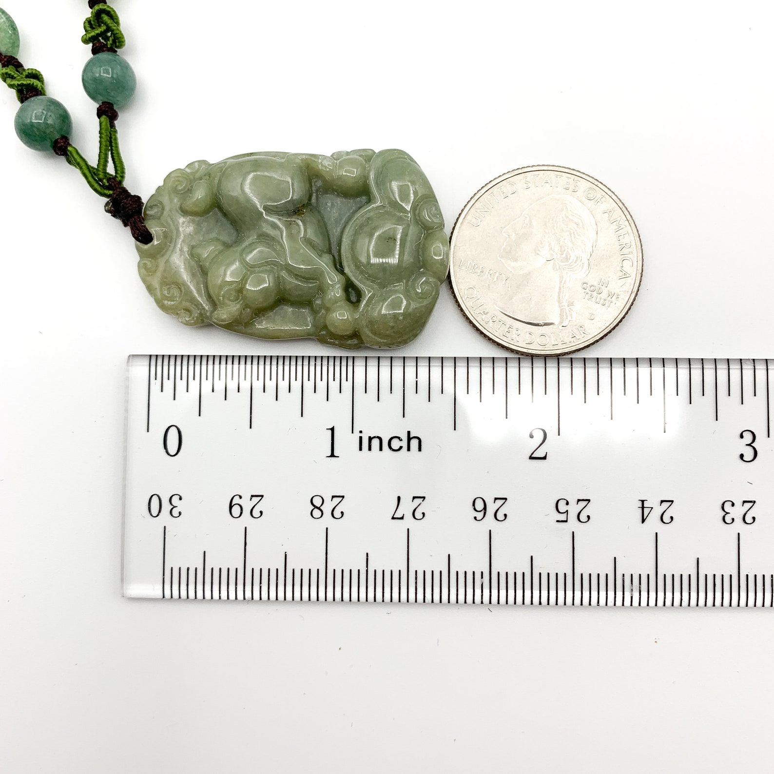 Jadeite Jade Pig Boar Chinese Zodiac Carved Pendant Necklace | Etsy